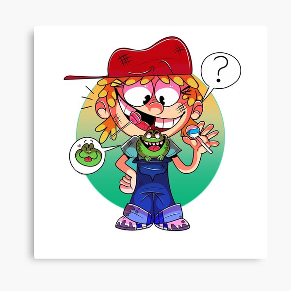 "The Loud House Lana Loud and Hopps Frog" Canvas Print by Jrgoyette ...