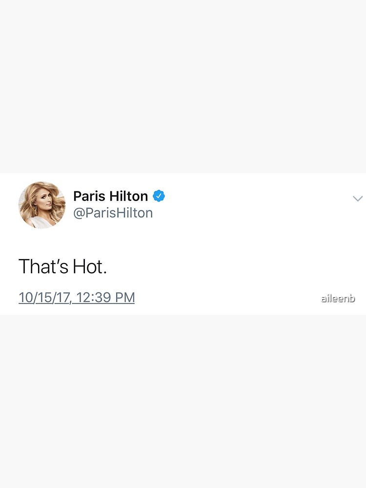 "paris hilton tweet" Sticker for Sale by aileenb | Redbubble