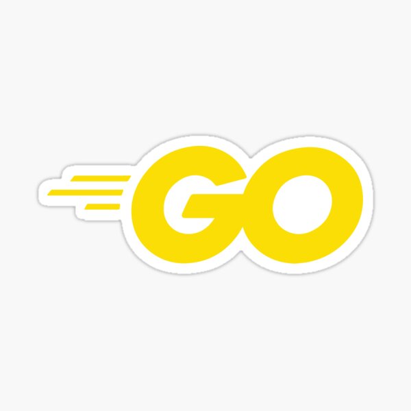 "Go - Golang (Yellow)" Sticker for Sale by kiknag | Redbubble