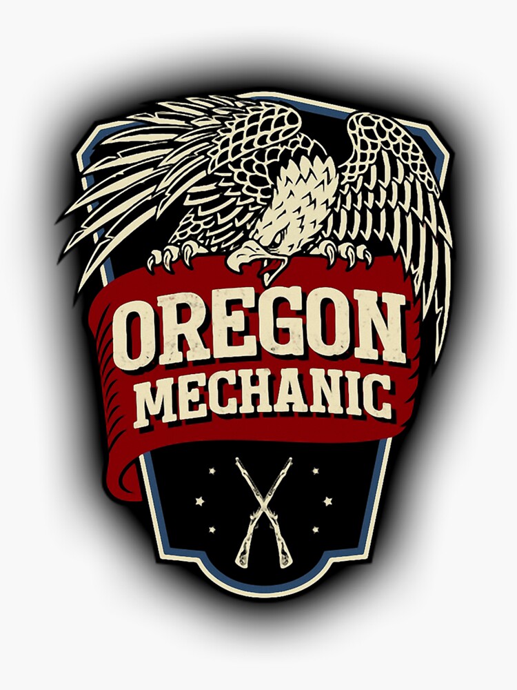 "Oregon Mechanic gift idea USA Flag State America Proud Skilled ...