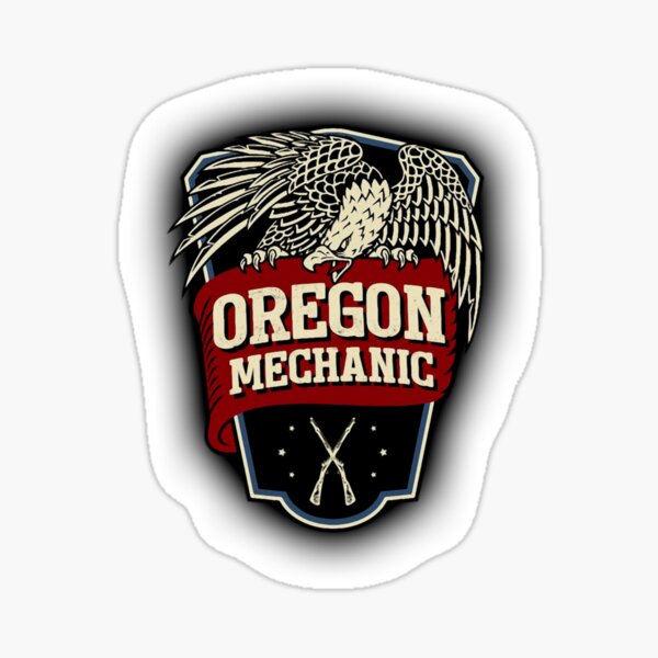 "Oregon Mechanic gift idea USA Flag State America Proud Skilled ...