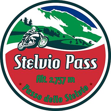 "Stelvio Pass Design - Italian Flag Colors" Sticker for Sale by ...