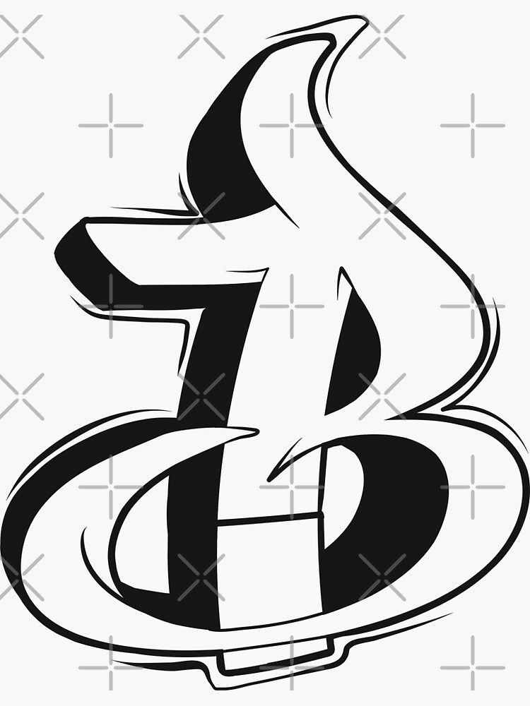 "B" Stickerundefined by Upteees | Redbubble