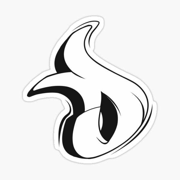 "D" Sticker for Sale by Upteees | Redbubble
