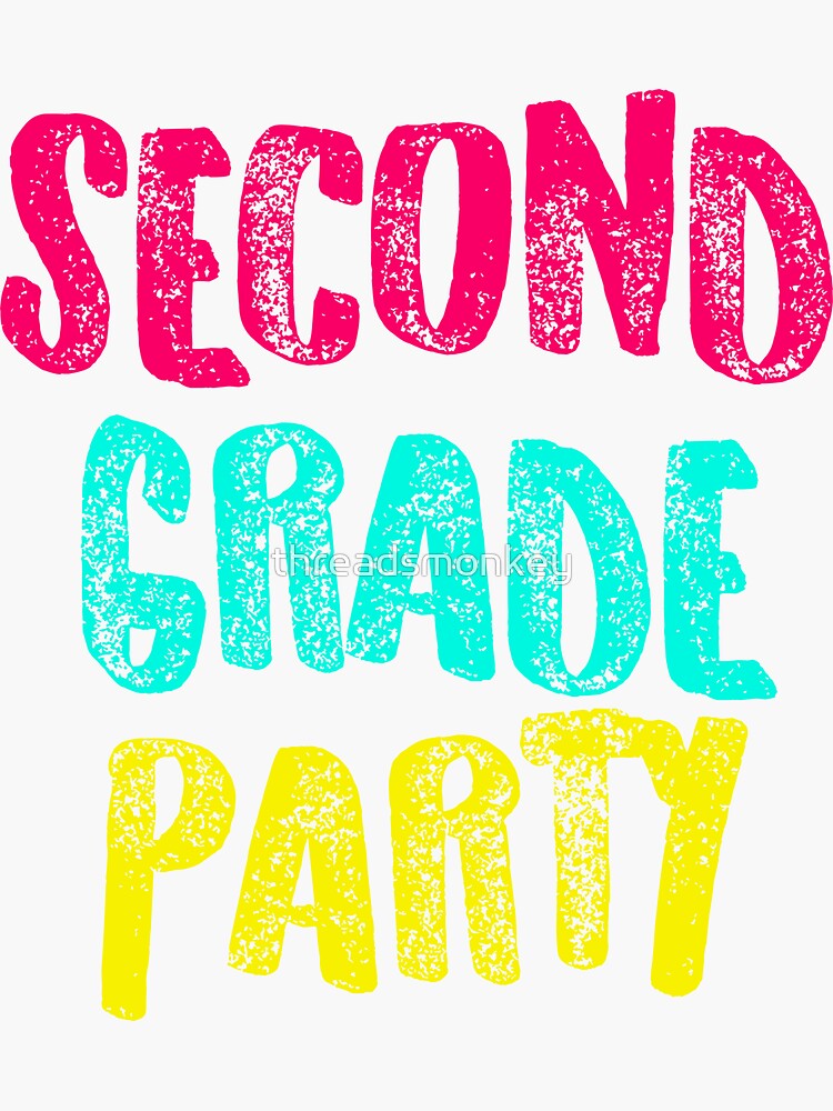 "Second Grade Design Second Grade Party Light Cute Gift 2nd Teacher ...