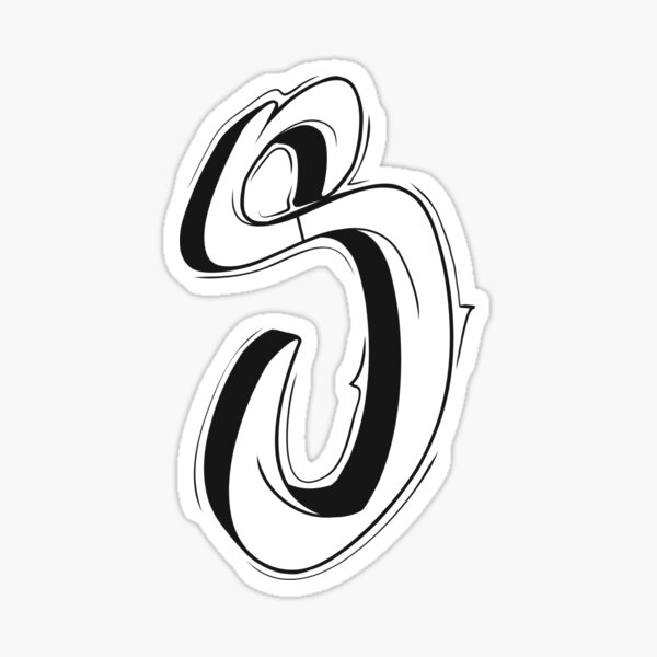 "S" Sticker by Upteees | Redbubble