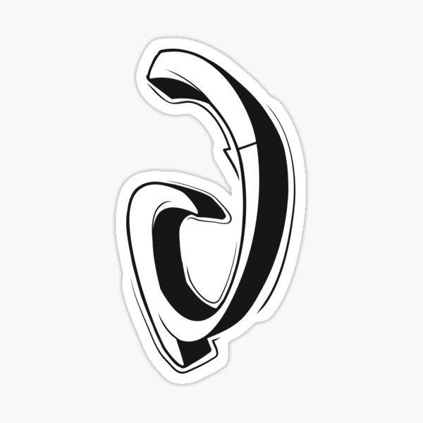 "V" Sticker by Upteees | Redbubble