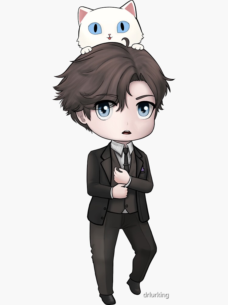 "Mystic Messenger chibi - Jumin" Sticker for Sale by drlurking | Redbubble