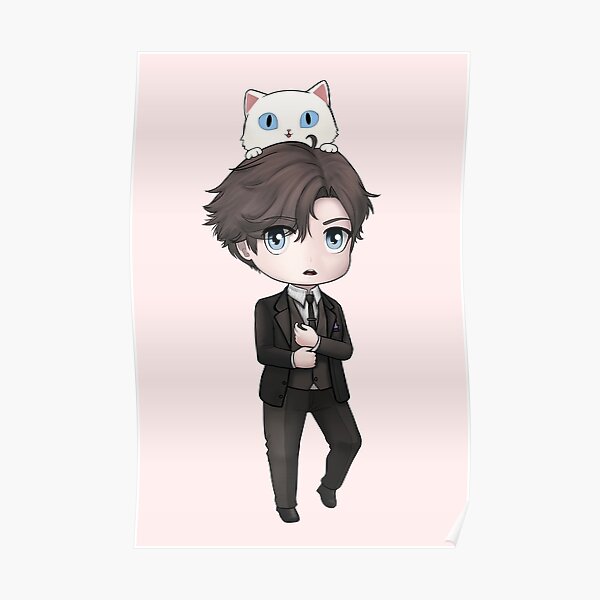 "Mystic Messenger chibi - Jumin" Poster for Sale by drlurking | Redbubble