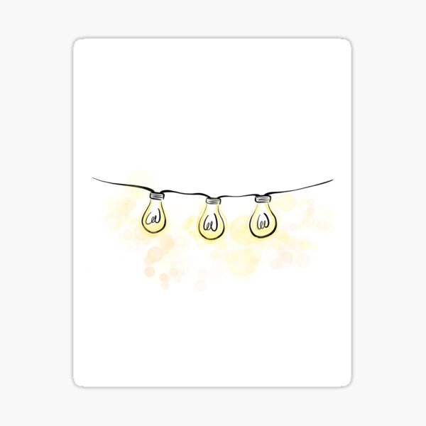 String Lights Stickers | Redbubble