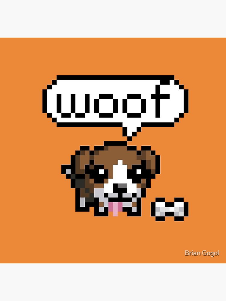 "Cute Puppy Pixel Art" Poster by pixelkraft | Redbubble