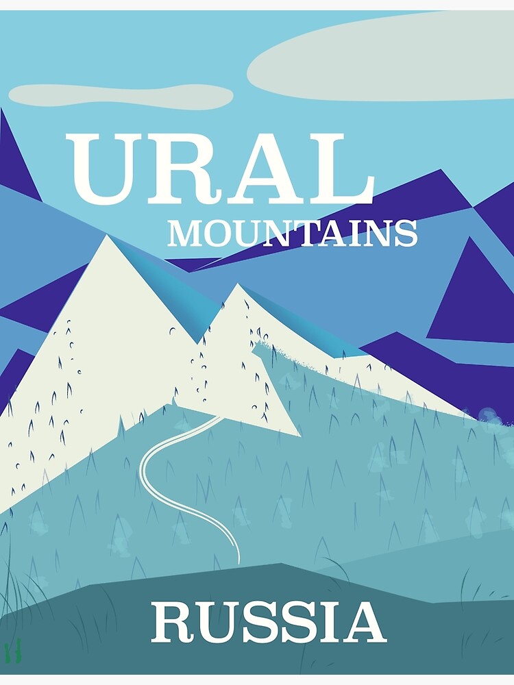 "Ural Mountains Russia " Poster by vectorwebstore | Redbubble