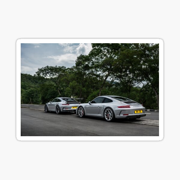 "911 (991) GT3RS & GT3 Touring Package " Sticker for Sale by ricoliu ...