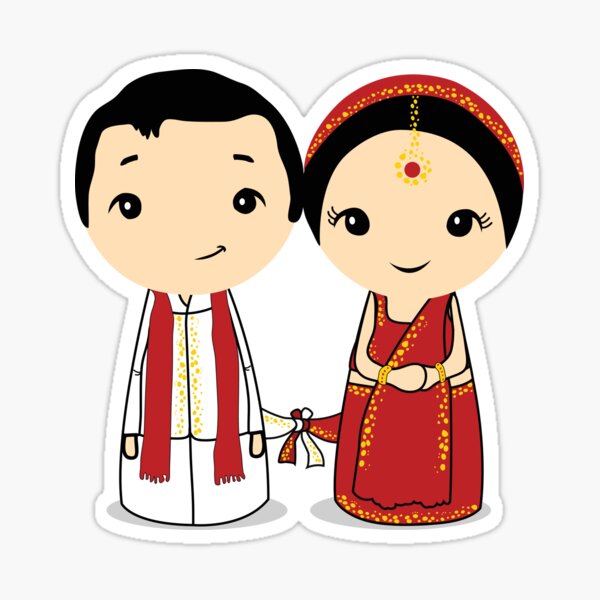 Hindu Wedding Stickers | Redbubble
