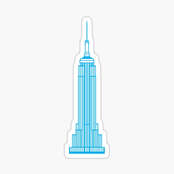 "Empire State Building" Sticker for Sale by DenAlex | Redbubble