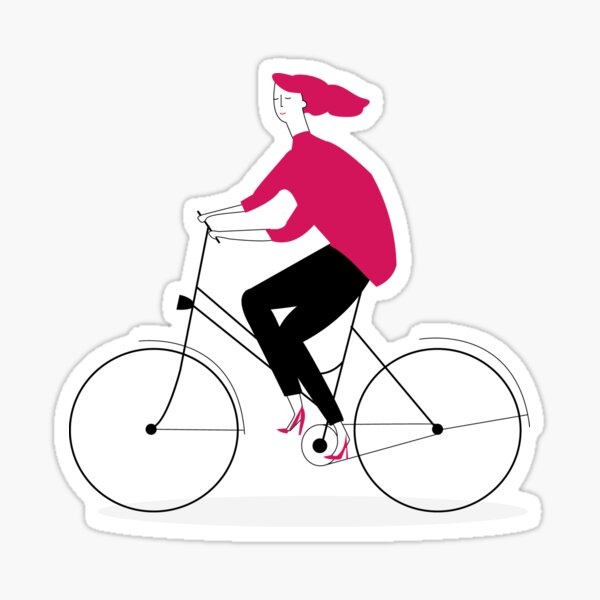 "Girl on Bake " Sticker for Sale by medvedevprint | Redbubble