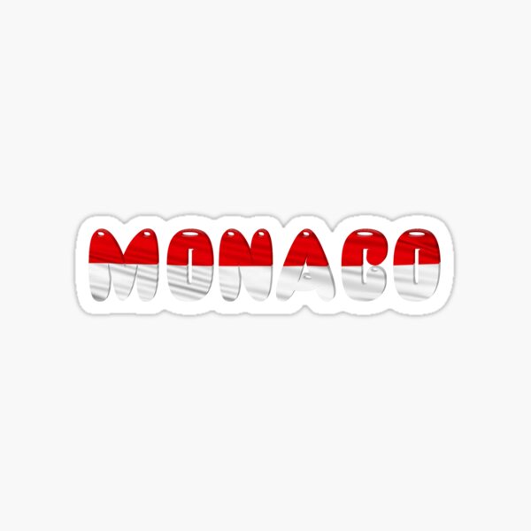 "Monaco!" Sticker by phandiltees | Redbubble