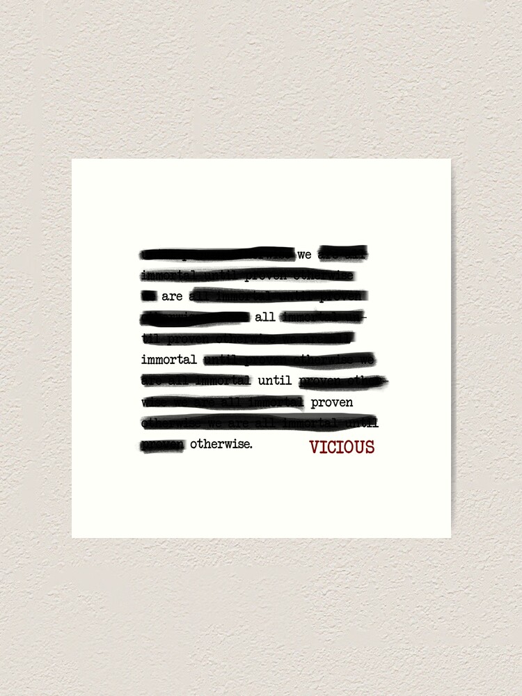 "Vicious quote" Art Print for Sale by OskarGrace | Redbubble