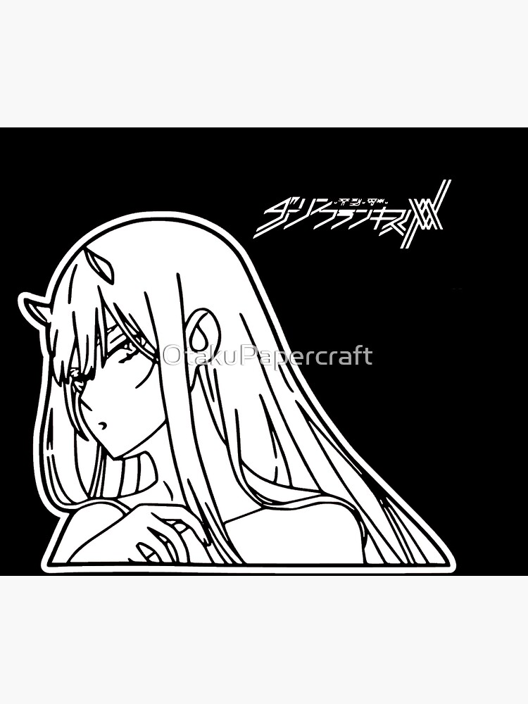 "02 Darling in the Franxx Zero Two" Art Print by OtakuPapercraft ...