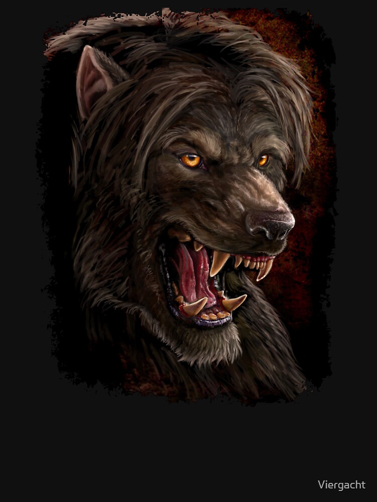 "Werewolf Rage" T-shirt for Sale by Viergacht | Redbubble | werewolf t ...