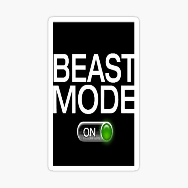 "Beast Mode Switch" Sticker for Sale by giltour | Redbubble