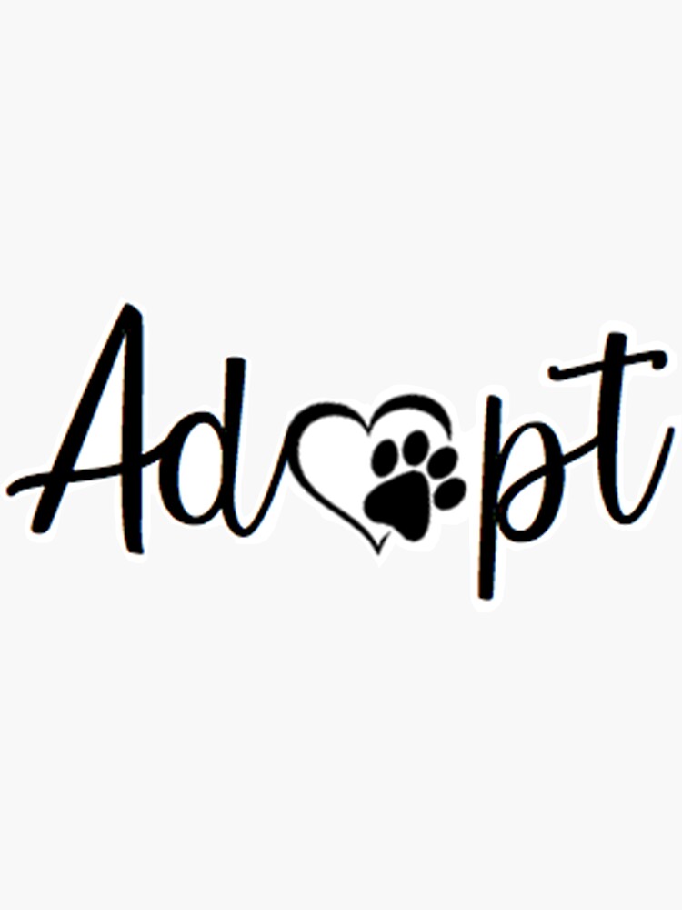 "Adopt" Sticker for Sale by Benz0123 | Redbubble