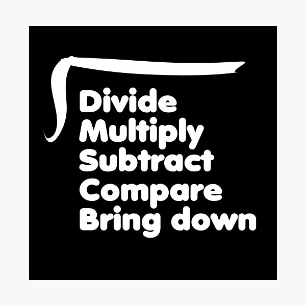 "Math Mnemonic DMSCB" Photographic Print for Sale by stuwdamdorp ...