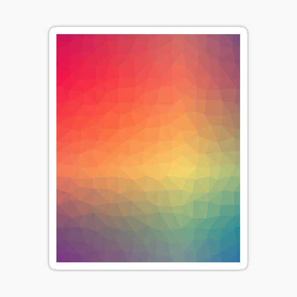 "Colorful Texture Mesh" Sticker for Sale by gruntcooker | Redbubble
