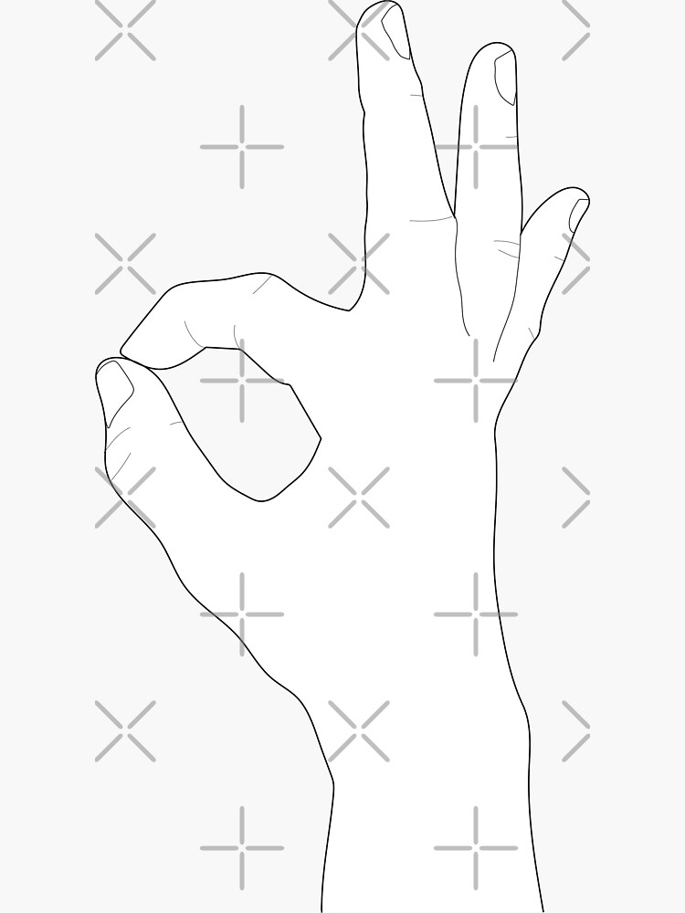 "Gottem Hand" Sticker for Sale by yhantash | Redbubble