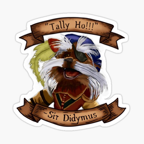 "Sir Didymus" Sticker for Sale by vpdesign | Redbubble