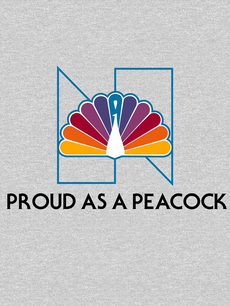 "NBC Vintage "Proud as a Peacock" Logo" T-shirt for Sale by ...