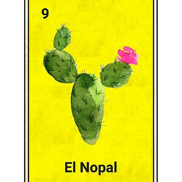 "El Nopal Mexican Loteria Card" Art Board Print for Sale by ...