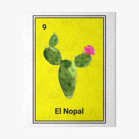 "El Nopal Mexican Loteria Card" Art Board Print for Sale by ...