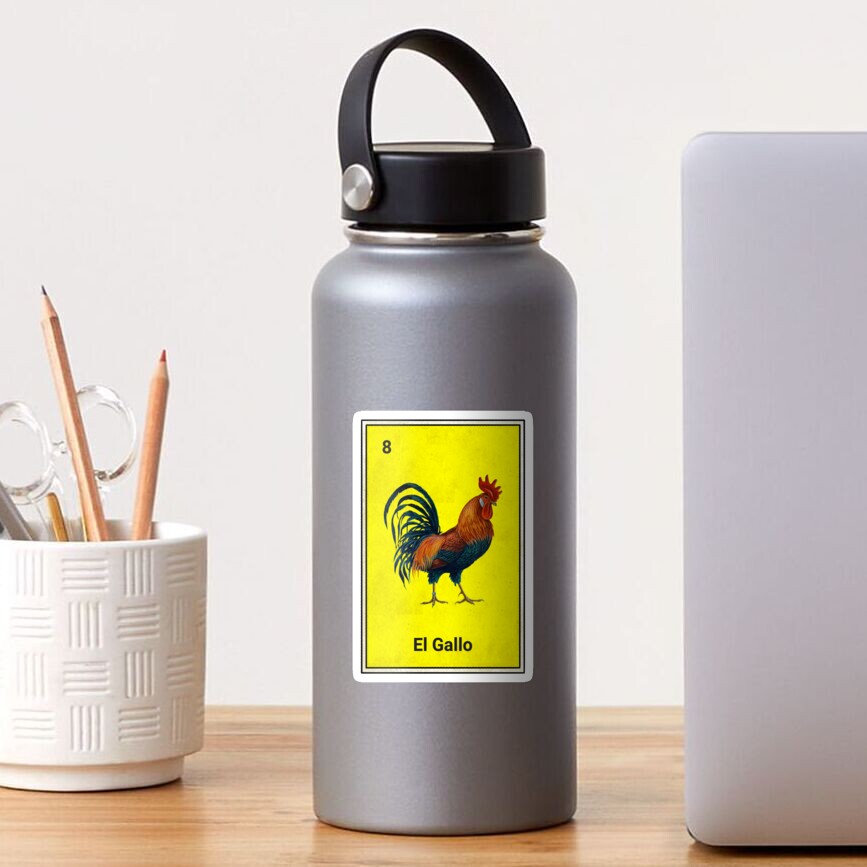 "El Gallo Mexican Loteria Card" Sticker for Sale by casadeloteria ...