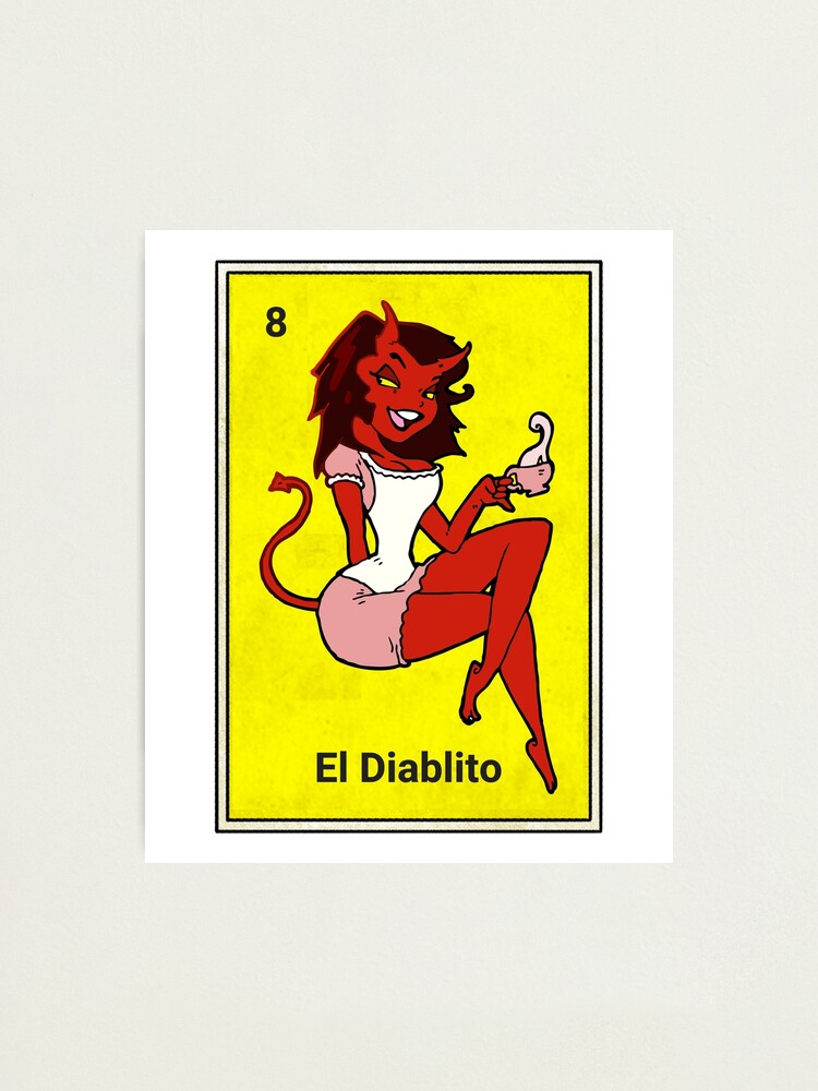 "El Diablito Loteria Card" Photographic Print for Sale by casadeloteria ...