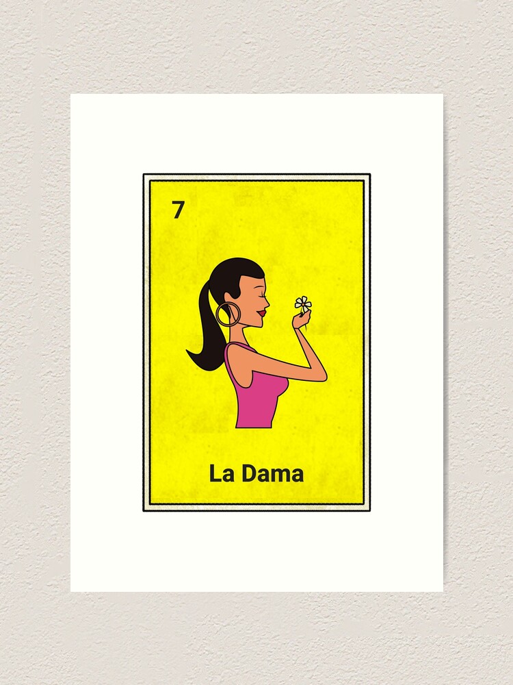 "La Dama Mexican Loteria Card" Art Print for Sale by casadeloteria ...