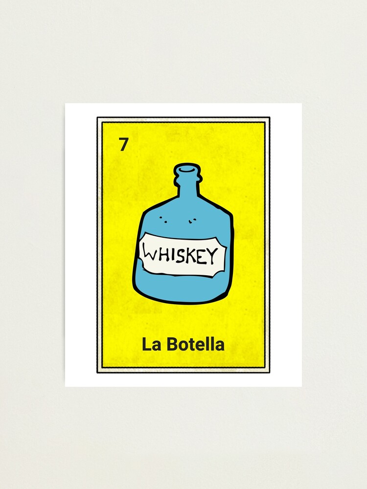 "La Botella Mexican Loteria Card" Photographic Print by casadeloteria ...