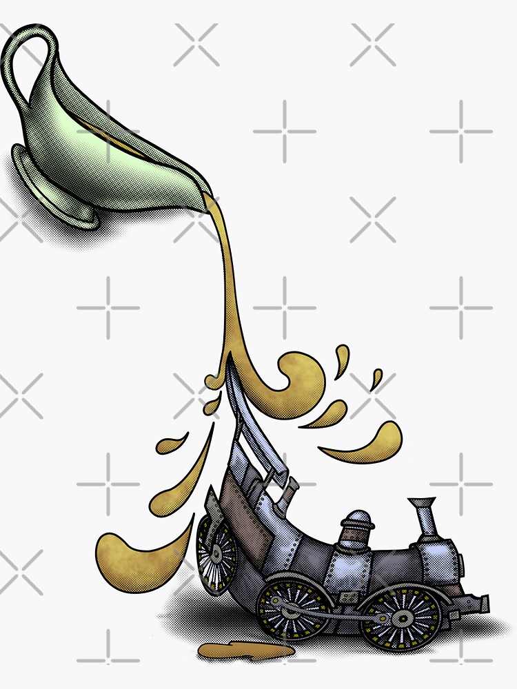 "Gravy Train by Silva Arts" Sticker for Sale by SilvaArts | Redbubble