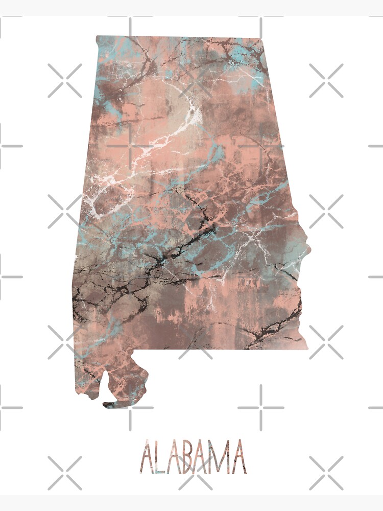 "Alabama, Alabama map, Alabama art, watercolor Alabama" Sticker by ...