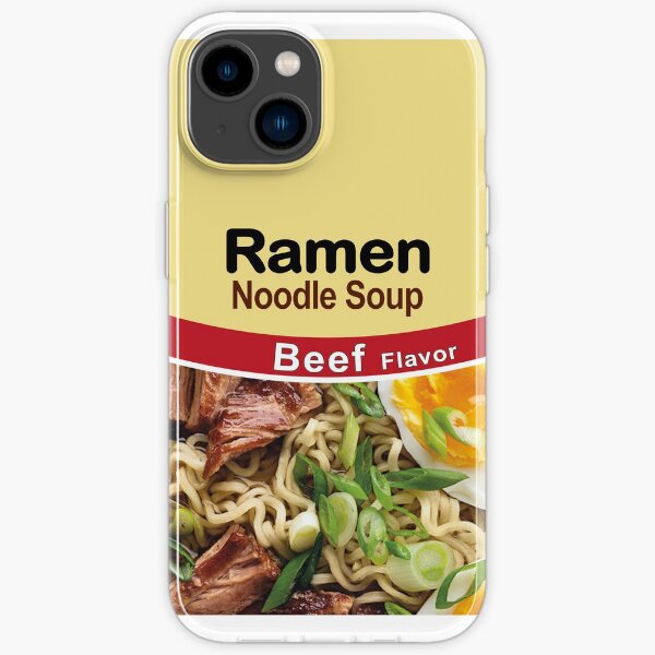 "Ramen Noodle Soup - Beef Flavor" iPhone Case for Sale by mongolife ...