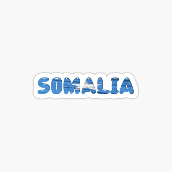 "Somalia!" Sticker for Sale by phandiltees | Redbubble