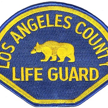 "L A County Lifeguard" Sticker for Sale by Lawrence Baird | Redbubble