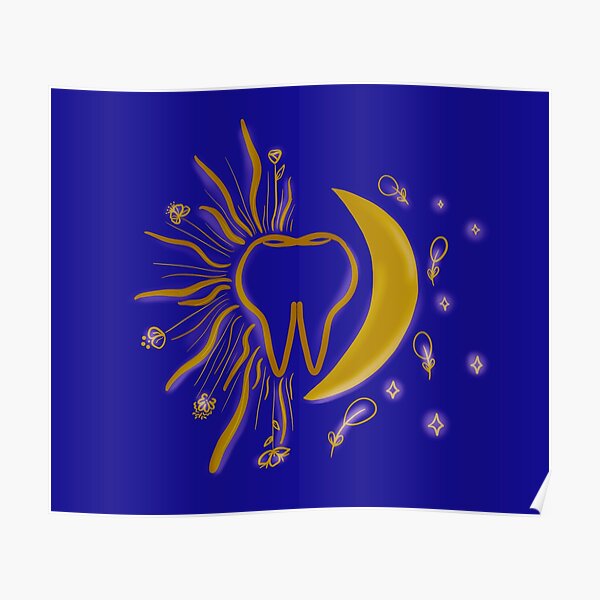"Molar Moon" Poster by TamaraArauz | Redbubble