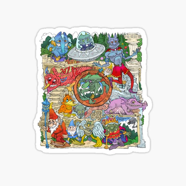 "The unknown." Sticker by verbarlin | Redbubble