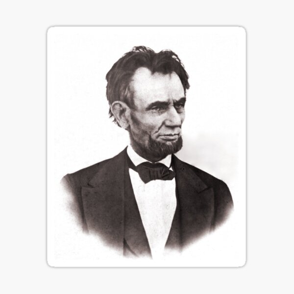"Abraham Lincoln" Sticker by romeobravado | Redbubble