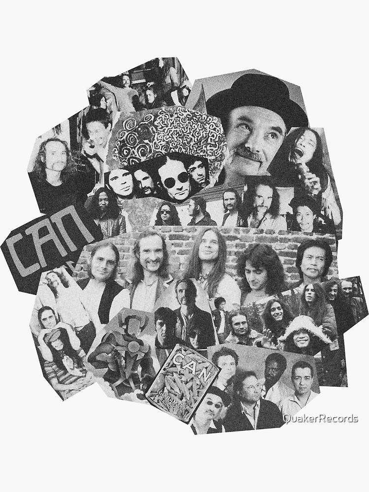 "Can German Band Collage" Sticker by QuakerRecords | Redbubble