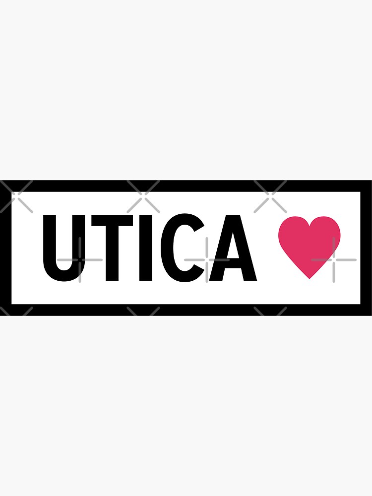 "Utica" Sticker by homelove | Redbubble