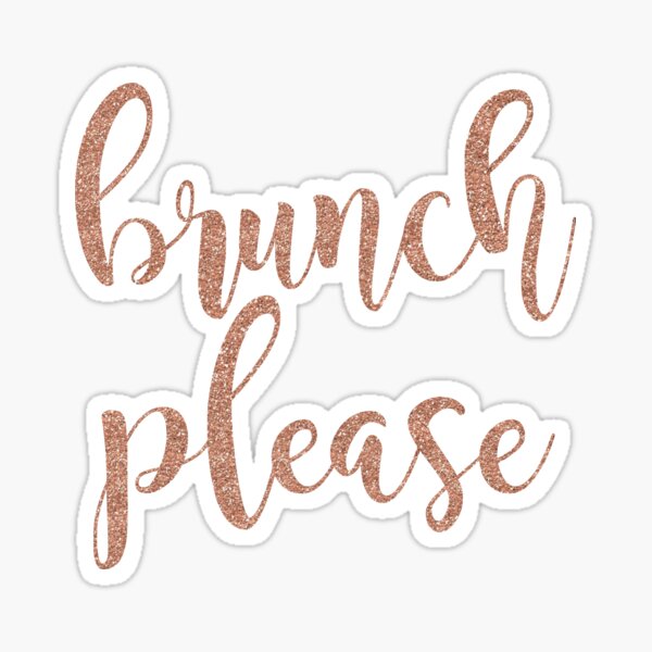 "brunch" Sticker for Sale by stickersbycare | Redbubble