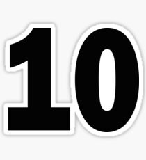 Number 10 Stickers | Redbubble