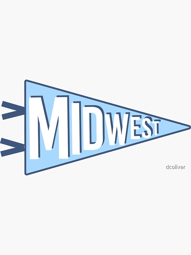 "midwest" Sticker for Sale by dcoliver | Redbubble